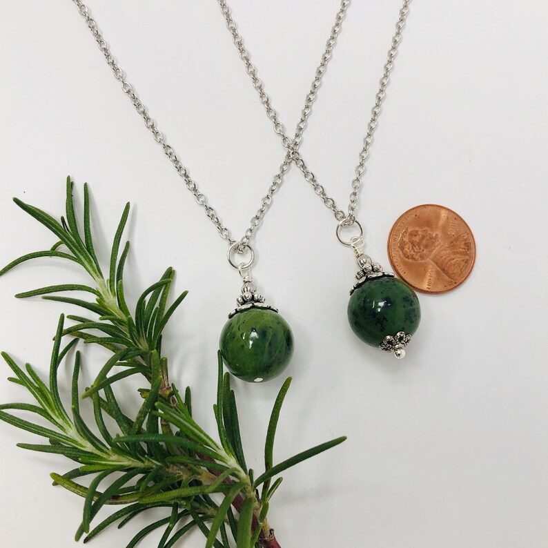 Genuine Canadian Jade Pendulum Necklace Good Luck Abundance - Etsy