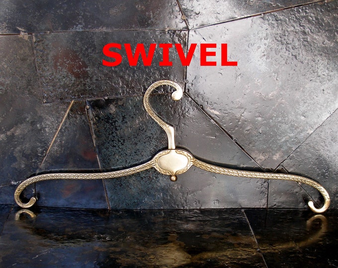 Vintage Brass Clothes Swivel Hanger, Brass Bridal Hanger, Old Vintage ...
