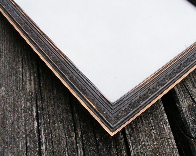 7”x9” Solid Copper Photo Frame With Glass-old Picture Frame-vintage ...