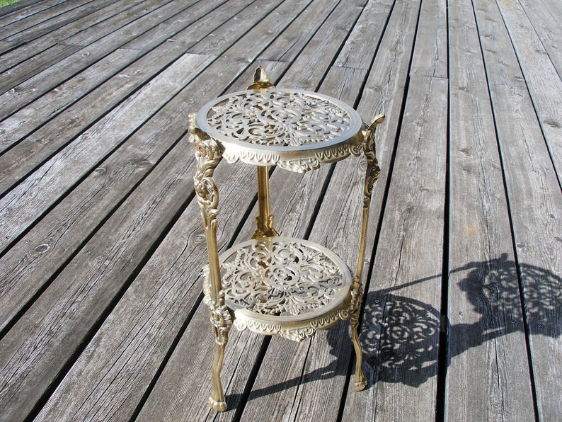 Brass Plant Stand Flower Pot Stand Vintage Brass Planter - Etsy