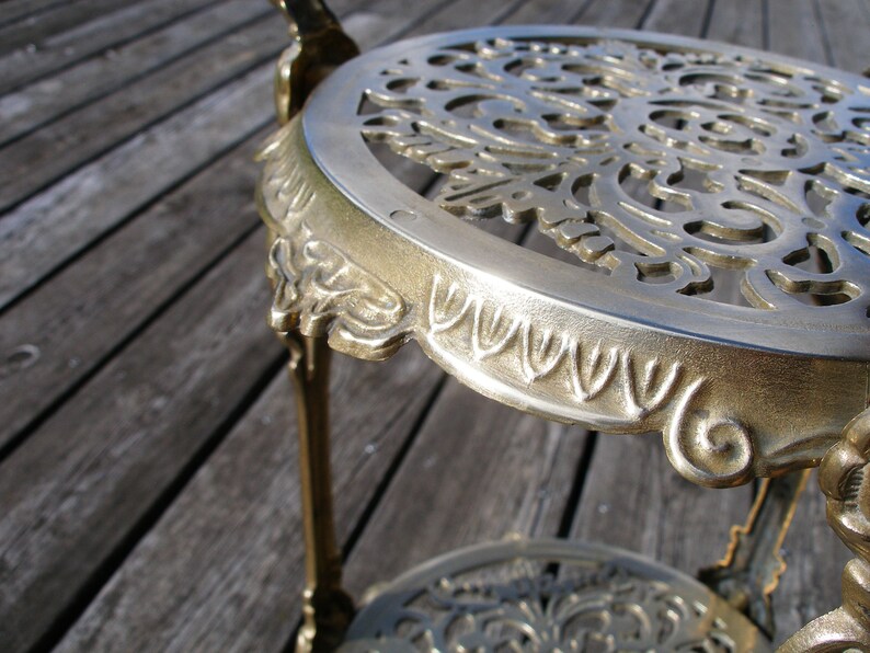 Brass Plant Stand Flower Pot Stand Vintage Brass Planter - Etsy