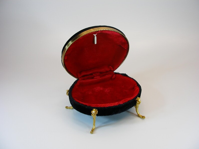 Antique Velvet Jewelry Box, 1900s Trinket Storage, Home Decor - Etsy