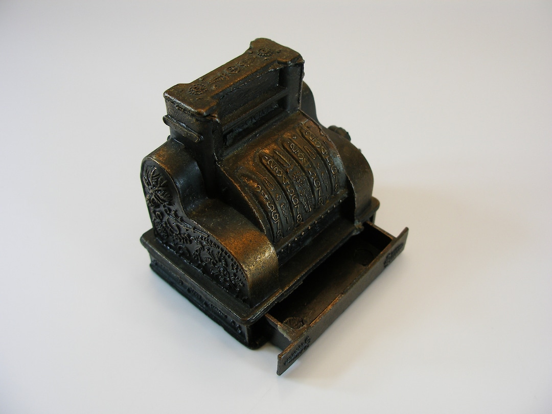 Vintage Miniature Adding Machine Pencil Sharpener, Die Cast Antique ...