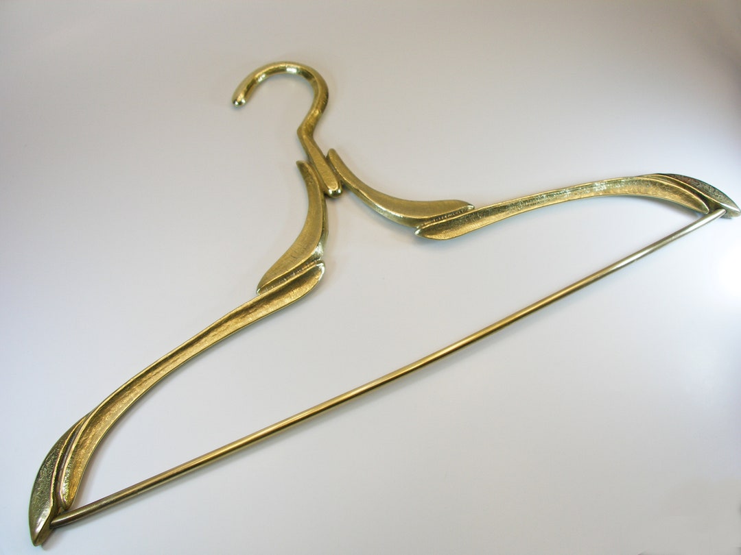 Old Vintage Brass Hanger, Vintage Brass Clothes Hangers, Brass Wedding ...