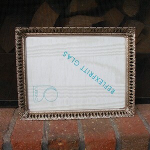 Large Vintage 70s Brass Photo Picture Frame With Glass, Ornate Picture ...