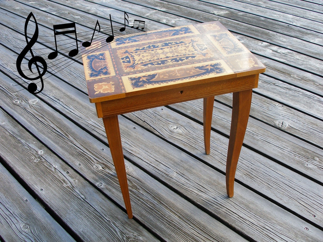 Vintage Italian Music Table-music Box-1950s- Swiss LADOR Mechanism ...