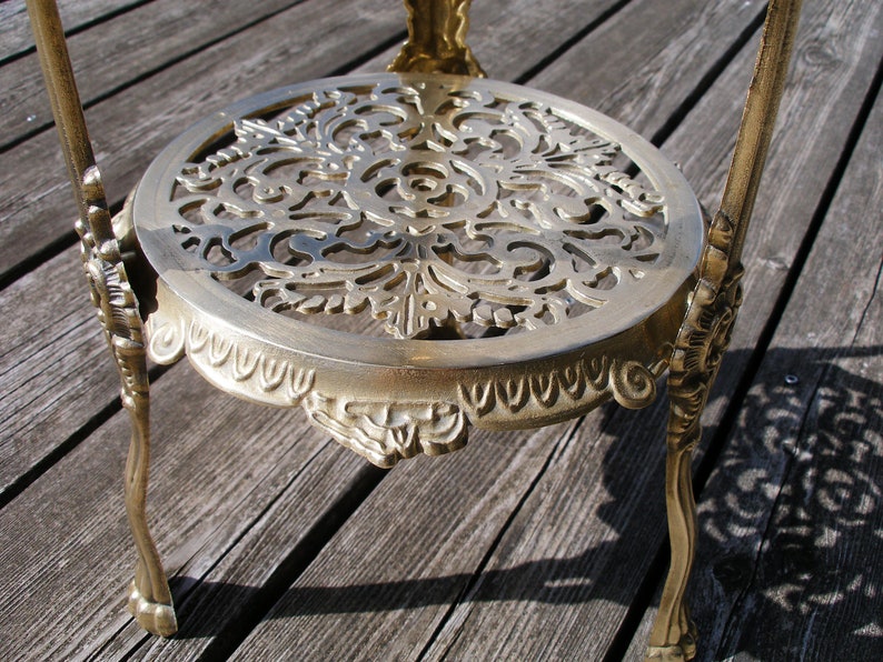 Brass Plant Stand Flower Pot Stand Vintage Brass Planter - Etsy