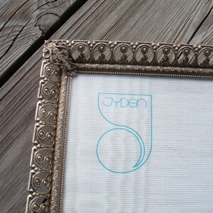 Large Vintage 70s Brass Photo Picture Frame With Glass, Ornate Picture ...
