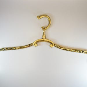 Vintage Brass Hanger, Vintage Brass Clothes Hangers, Brass Coat Hanger ...