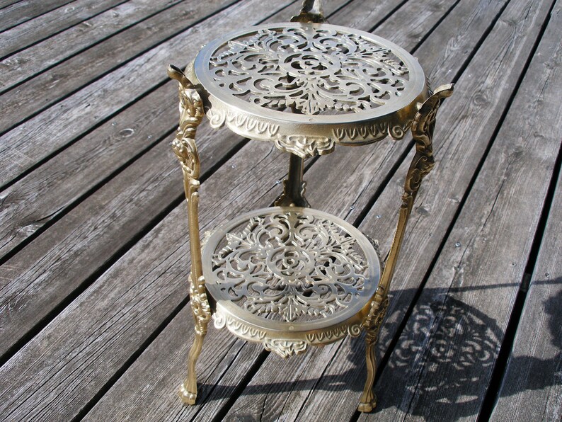 Brass Plant Stand Flower Pot Stand Vintage Brass Planter - Etsy