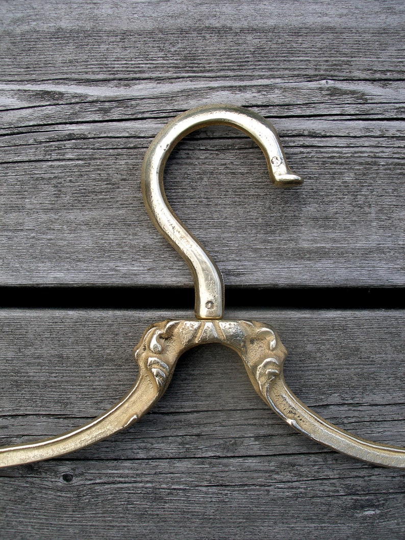 Vintage swivel brass clothes hangers old vintage brass | Etsy