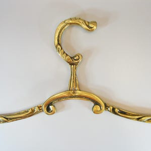 Vintage Brass Hanger, Vintage Brass Clothes Hangers, Brass Coat Hanger ...