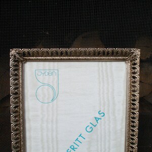 Large Vintage 70s Brass Photo Picture Frame With Glass, Ornate Picture ...