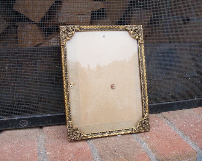 Wedding Photo Frame-vintage Photo Frame-ornate Brass Picture Frame ...