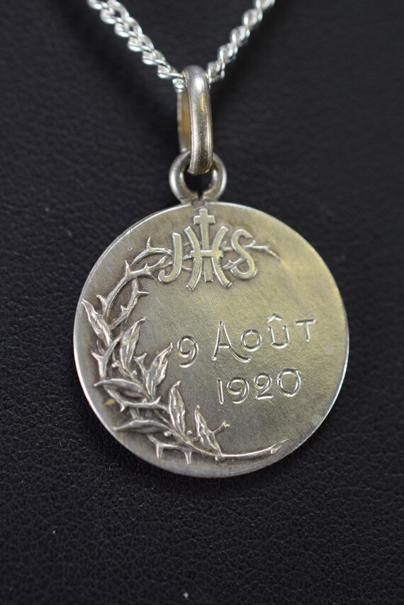 Jesus Christ Pendant, Antique Religious Silver Medal … - Gem