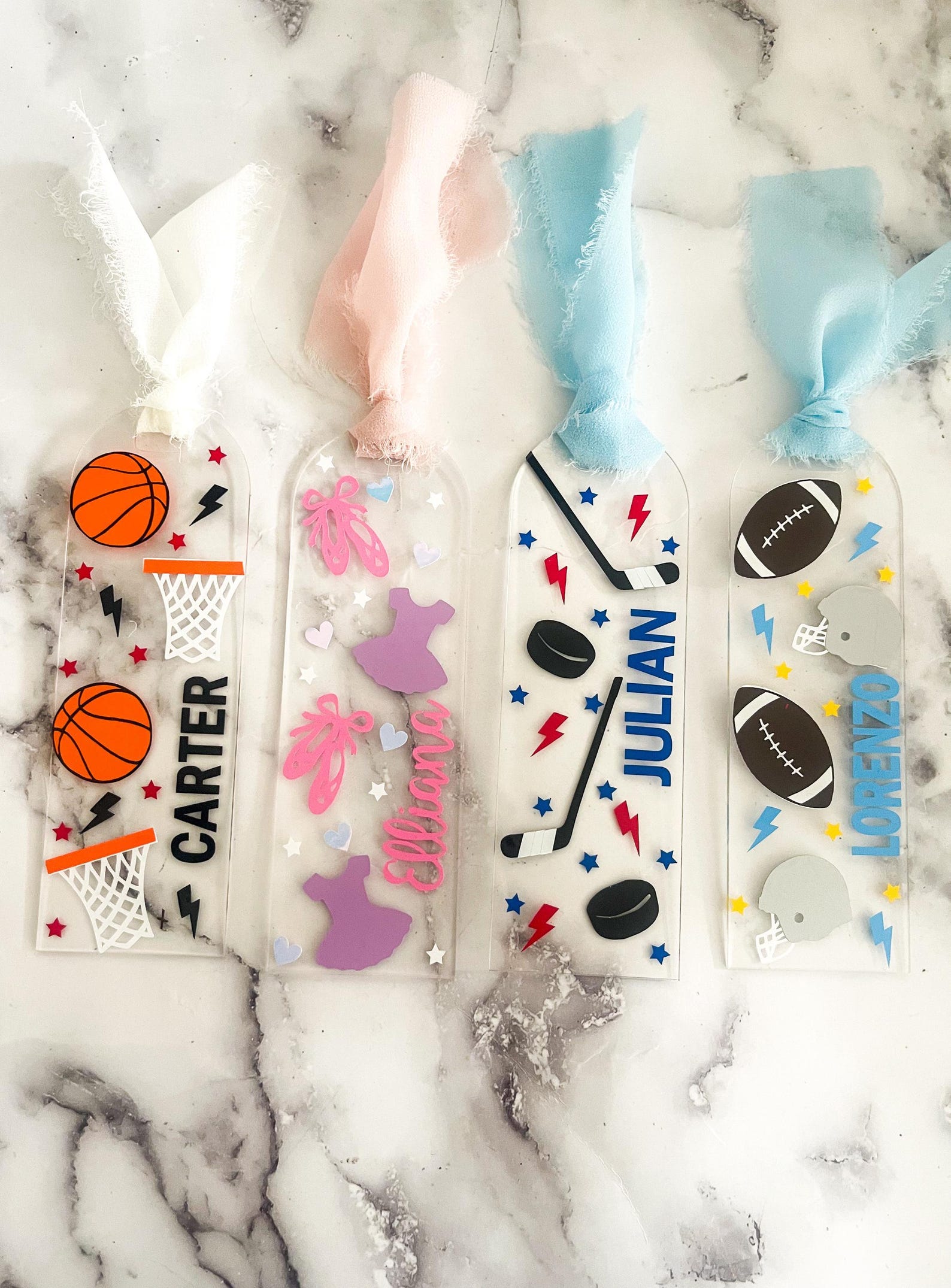 Personalized Bookmark for Reader, Sports Bookmark, Custom Acrylic ...