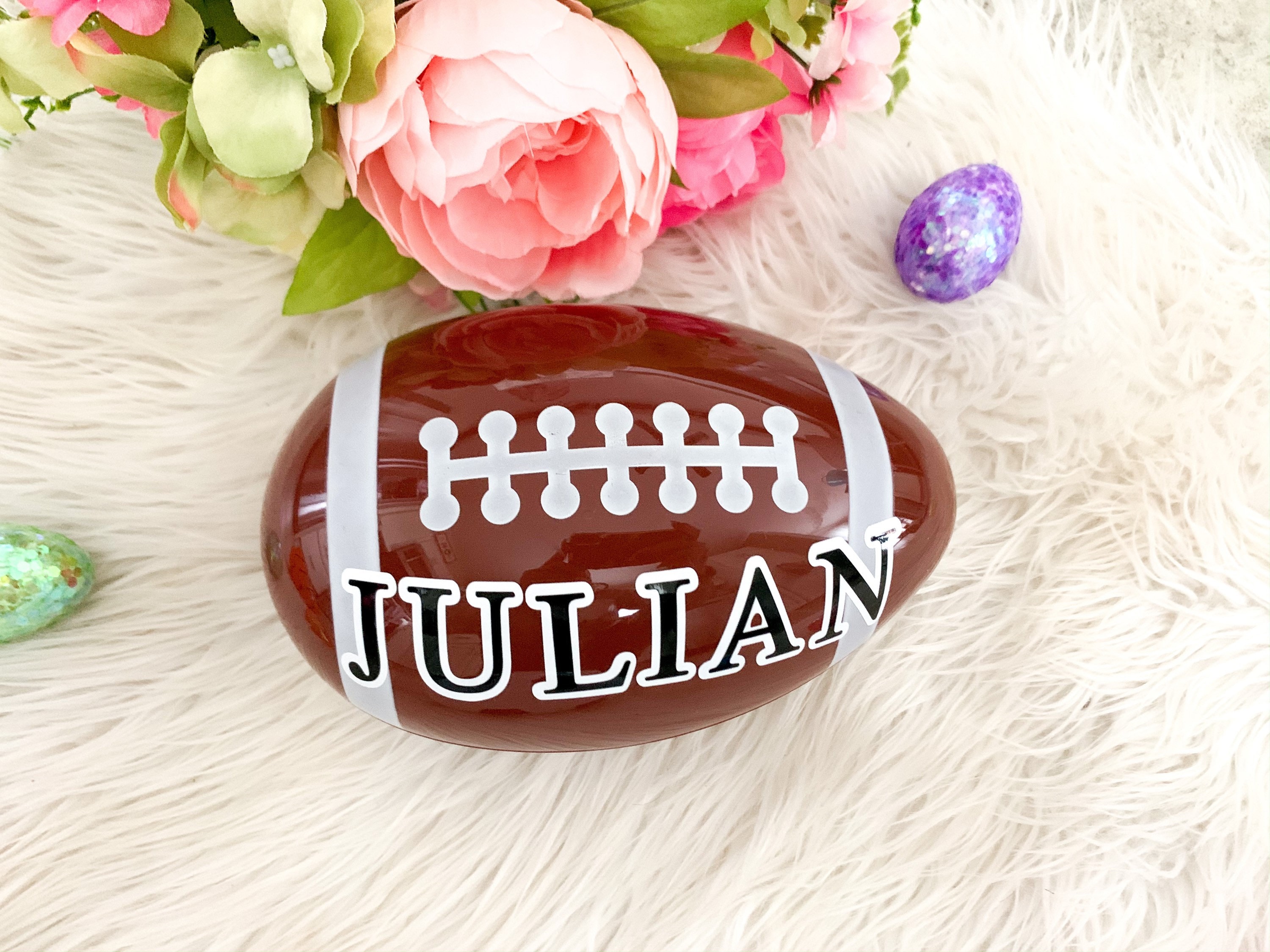 Personalized Jumbo Sport Easter Egg, Sport Easter Egg, Easter Bunny ...