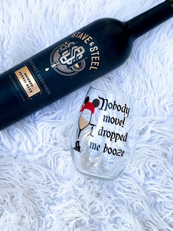 Jack Sparrow Inspired Wine Glass Pirate Wine Glass Pirates - Etsy