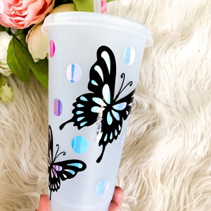 Color Changing Cups, Cold Cups, Butterfly Cold Cup, Butterfly Tumbler ...