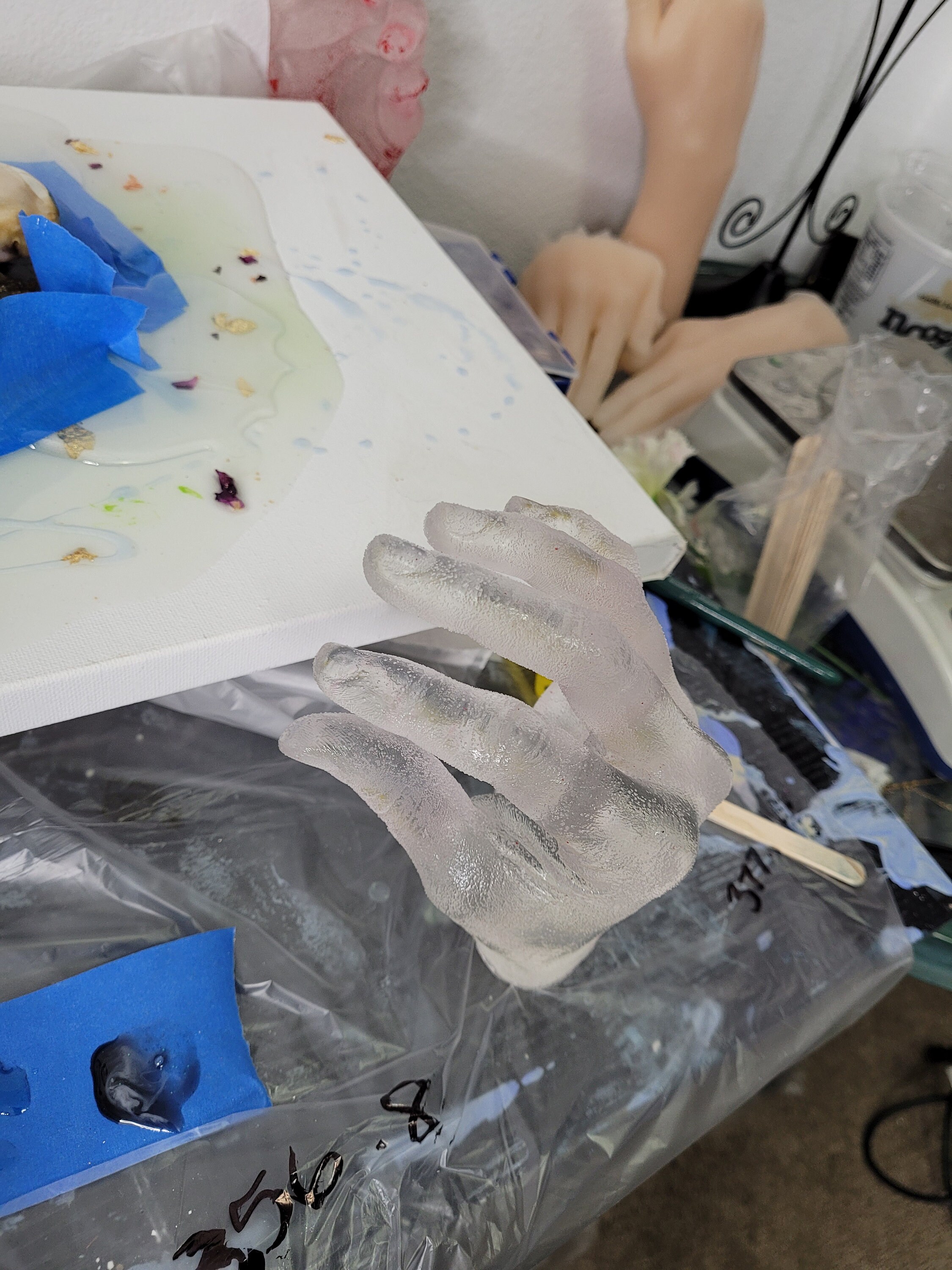 Clear Epoxy Hand - Etsy