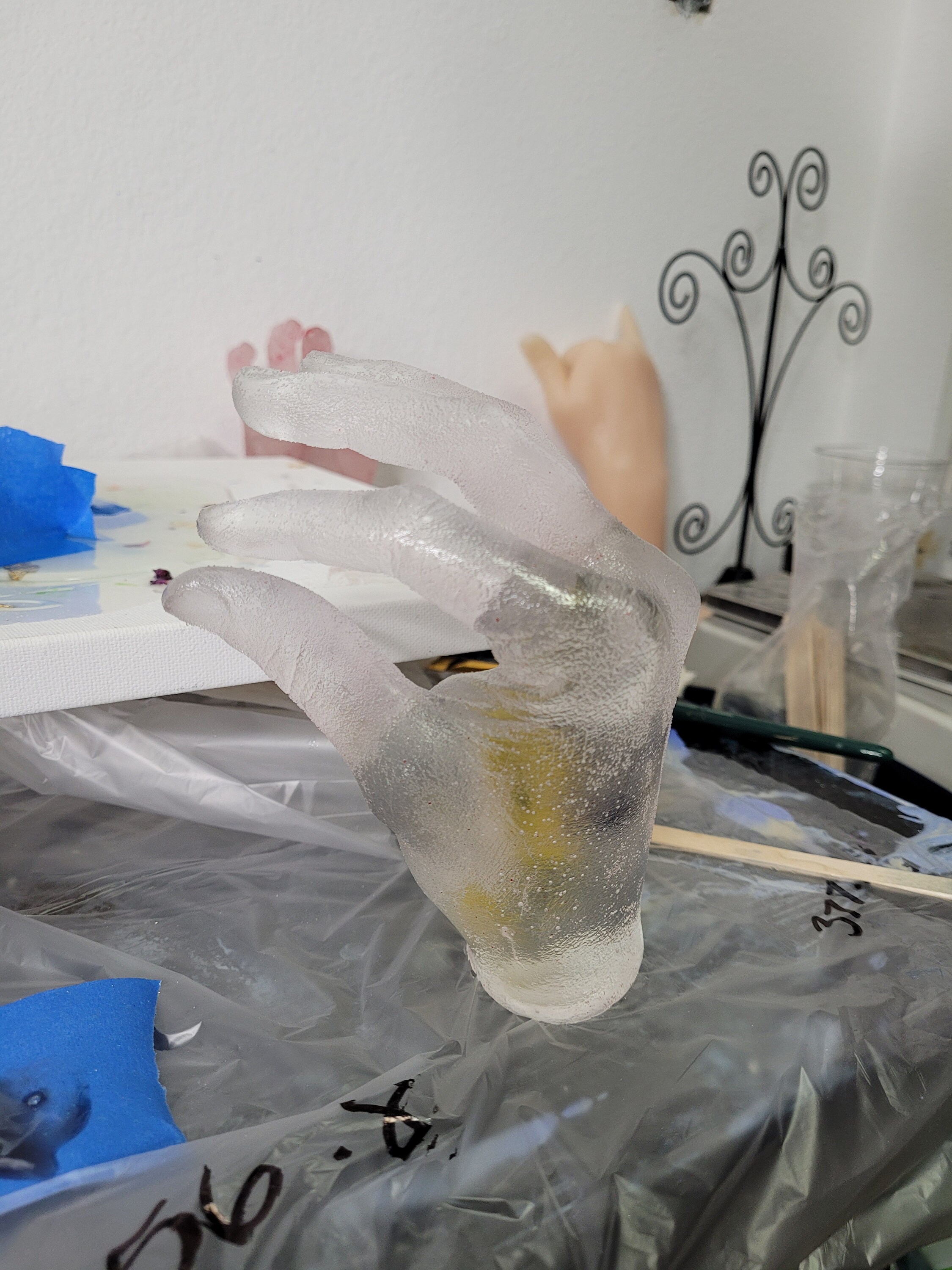 Clear Epoxy Hand - Etsy