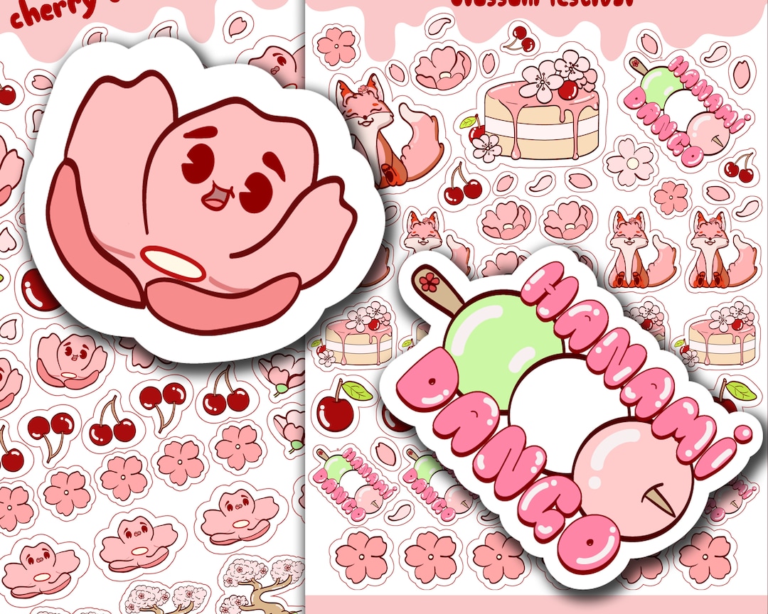 Sakura Stickers: Cherry Blossom Festival Planner Stickers (2 Sheets) - Etsy