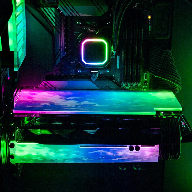 Custom RGB GPU Backplate Anime Sky artist Syertse - Etsy UK