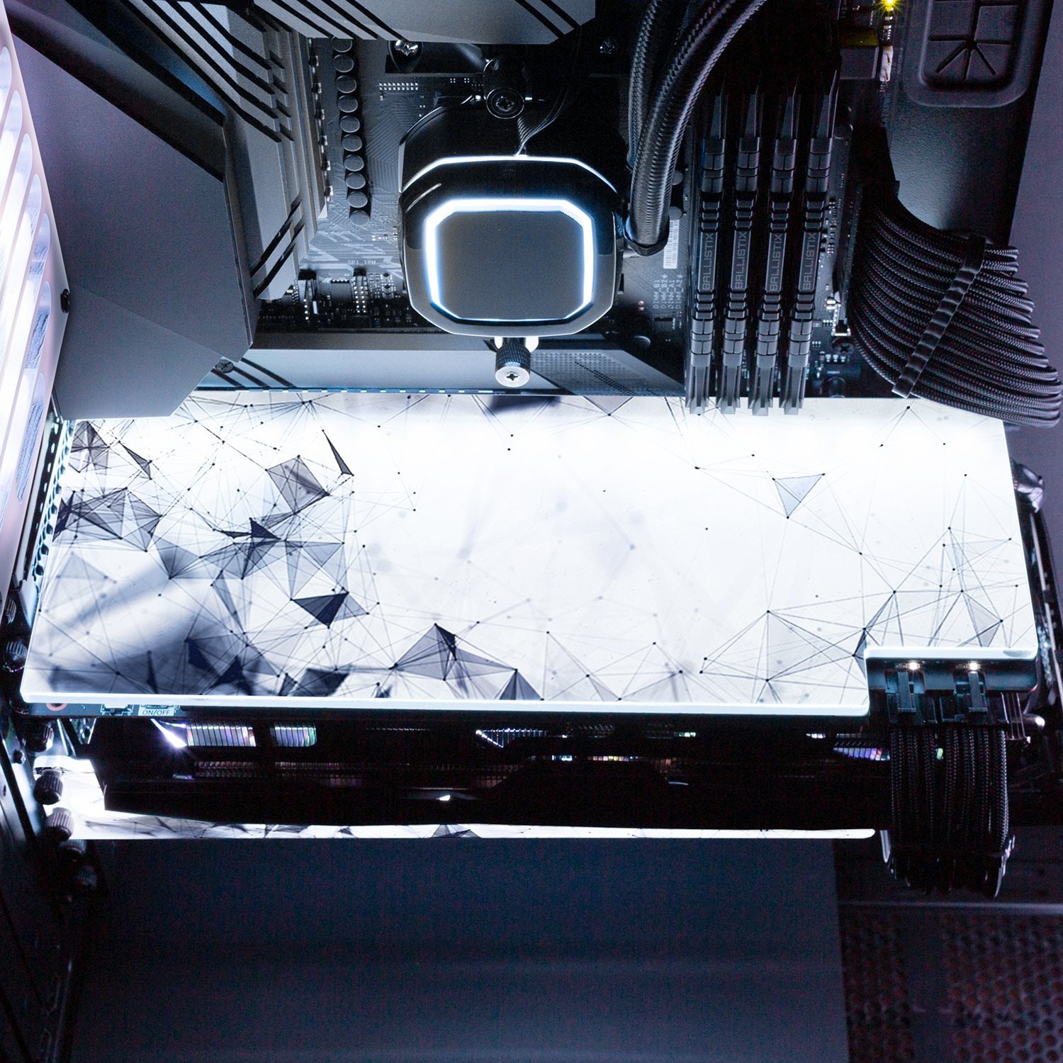 Custom RGB GPU Backplate Spectrum White - Etsy Canada