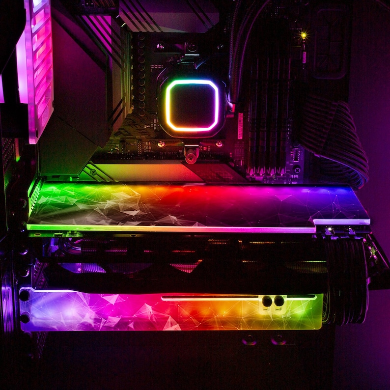 Custom RGB GPU Backplate Spectrum - Etsy UK