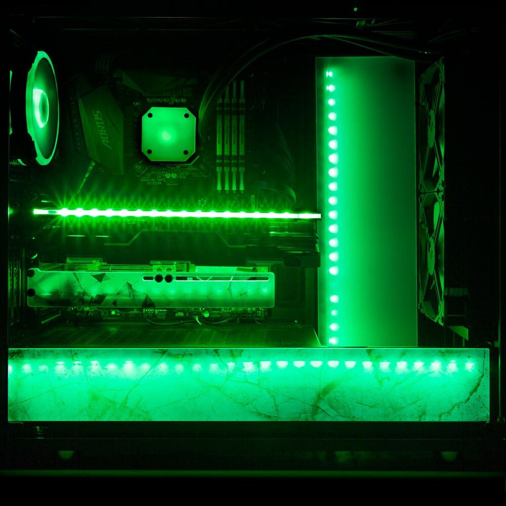 RGB PSU Shroud Cover by V1 Tech White Marble | Etsy