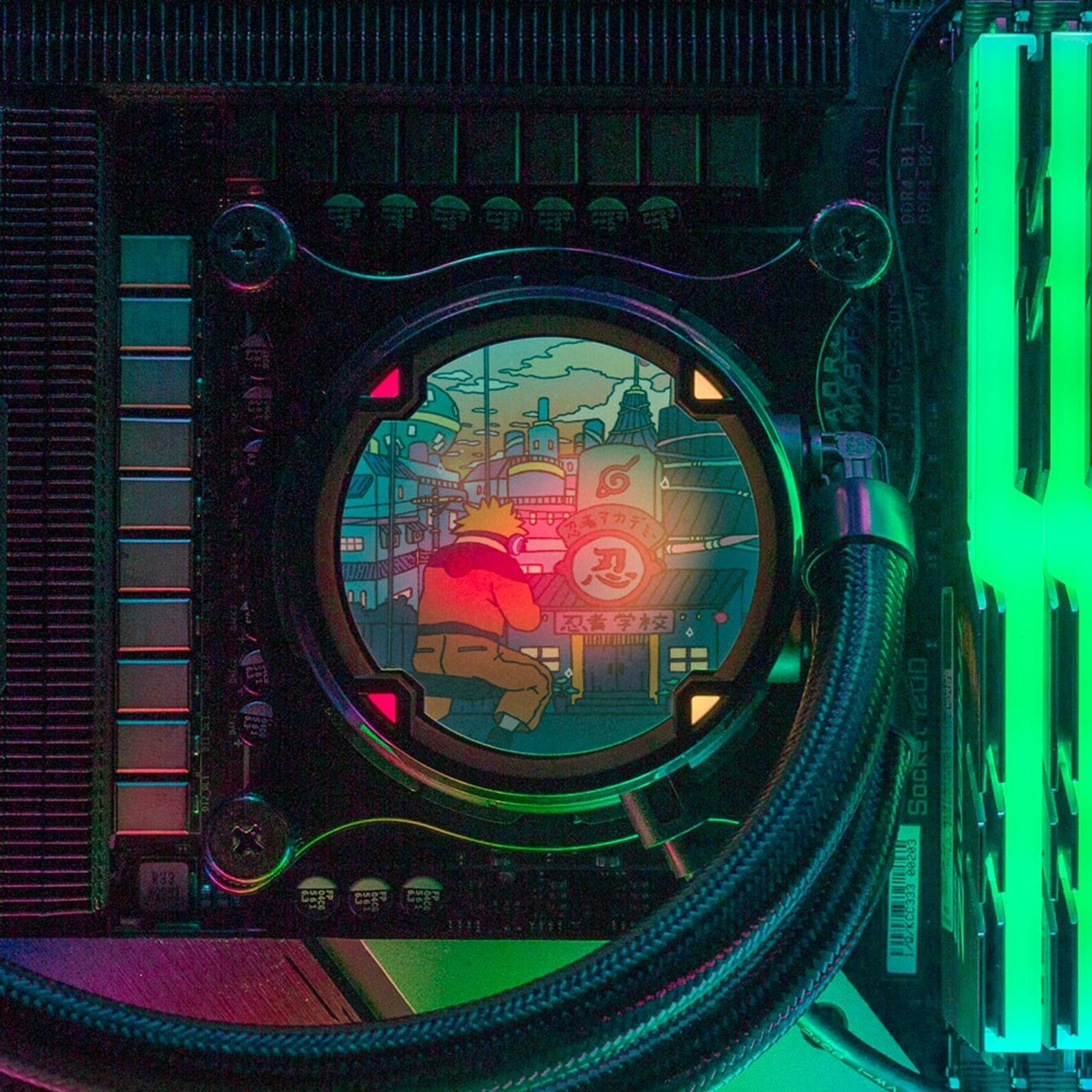 Custom AIO Cover for ASUS Rog Strix LC 120 240 360 Rgb Black - Etsy