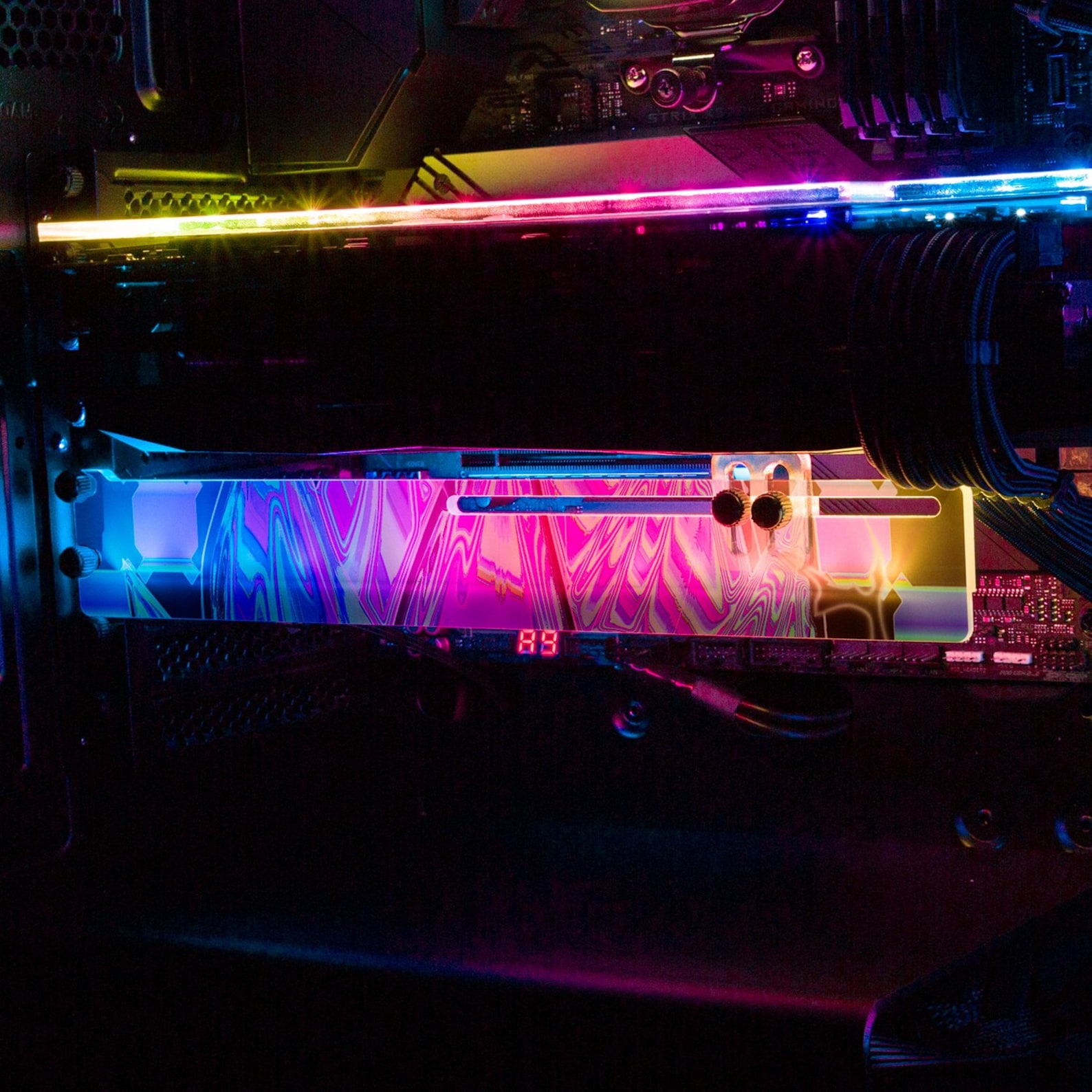 RGB GPU Support Bracket by V1tech Dark Impact artist - Etsy Canada