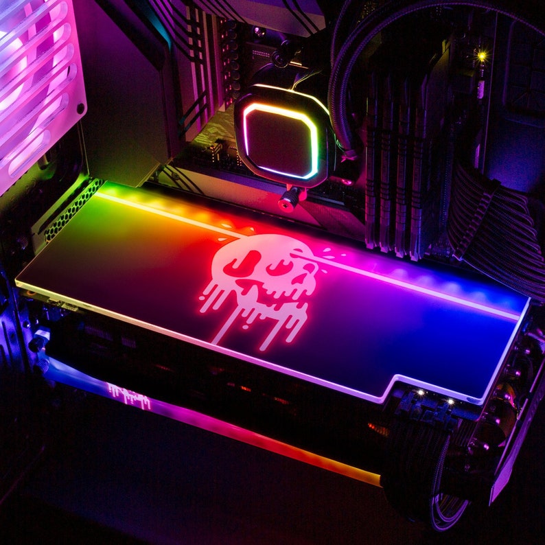 Custom RGB GPU Backplate by V1tech Any Gpu Model - Etsy