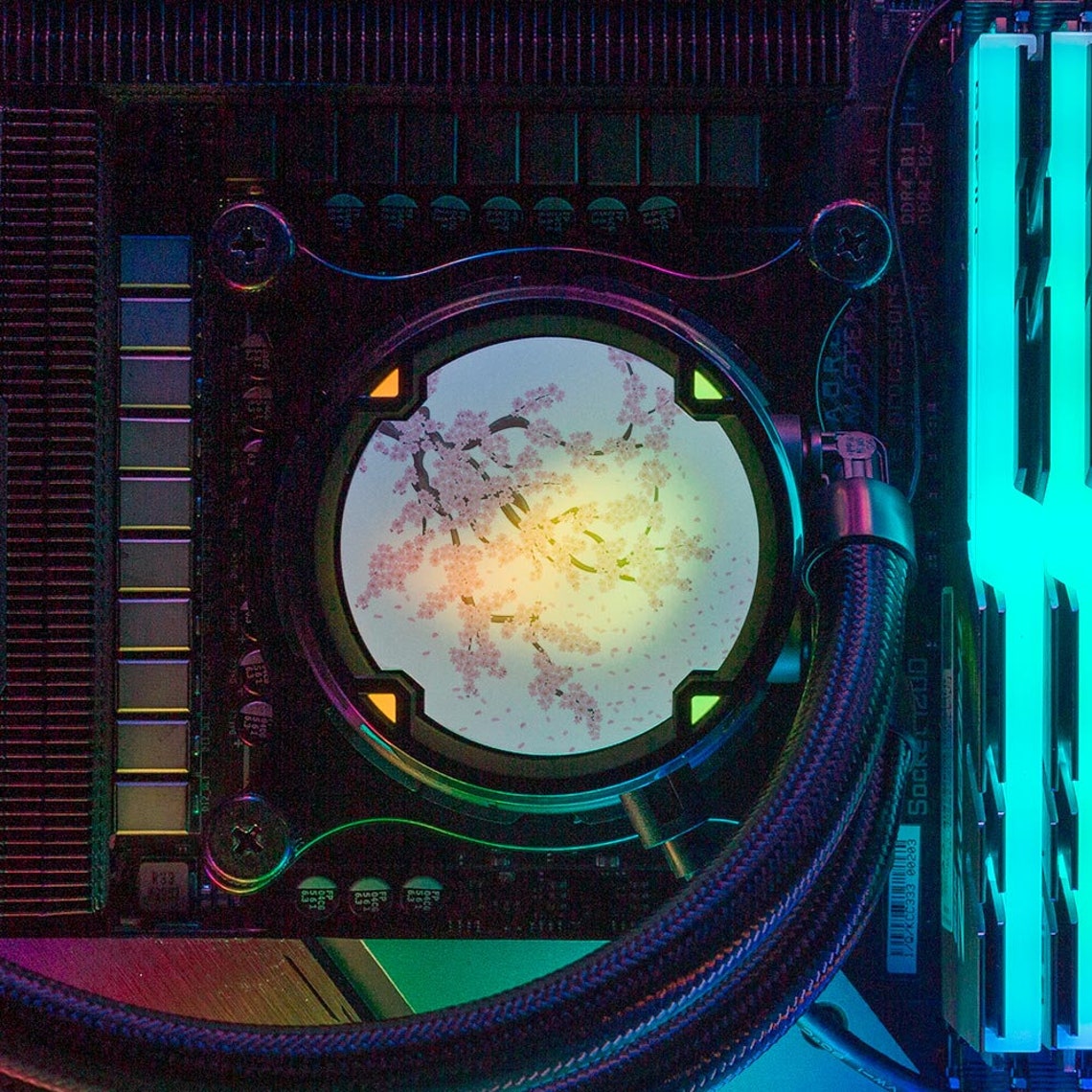 Custom AIO Cover for ASUS Rog Strix LC 120 240 360 Rgb Black | Etsy