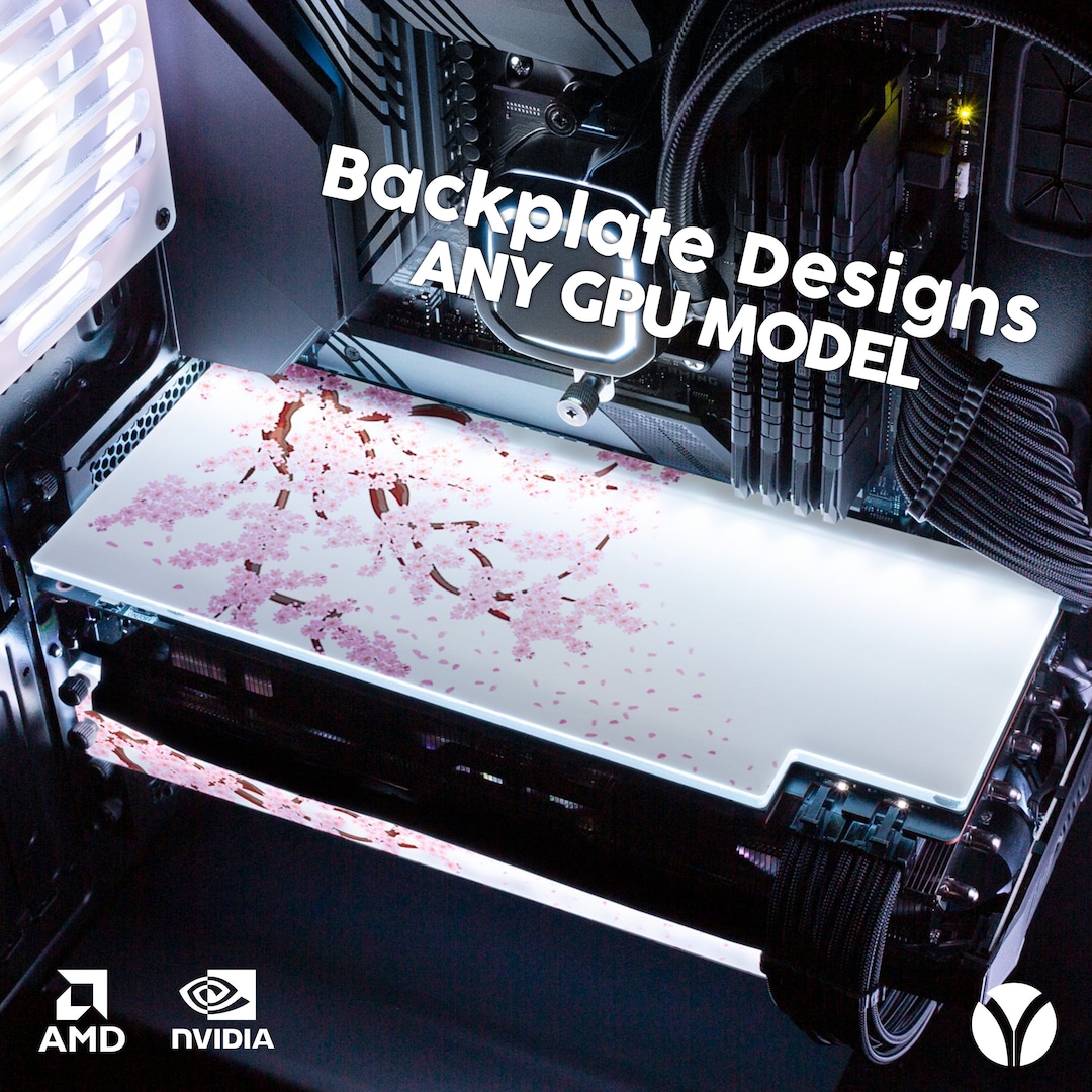 Custom RGB GPU Backplate Sakura - Etsy
