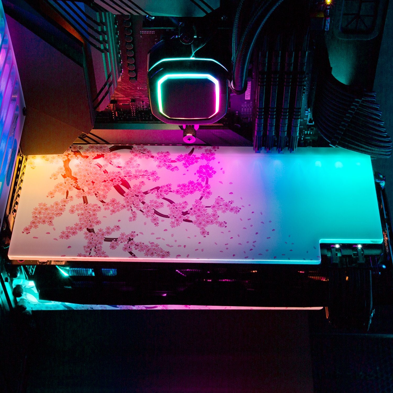 Custom RGB GPU Backplate Sakura | Etsy Canada
