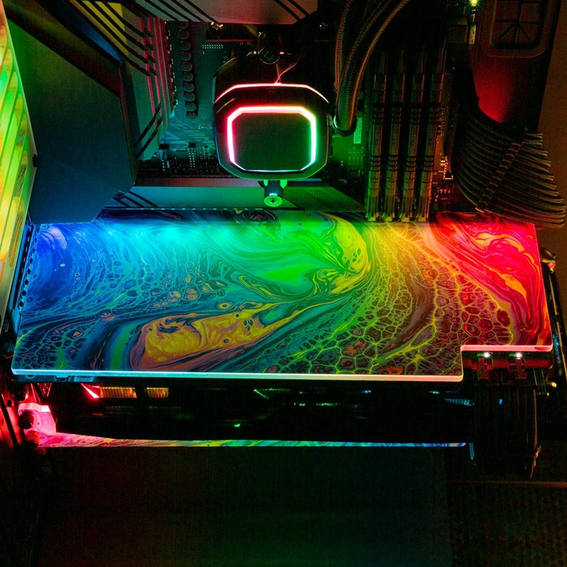 Custom RGB GPU Backplate Sweetest Devotion artist Geoglyser - Etsy