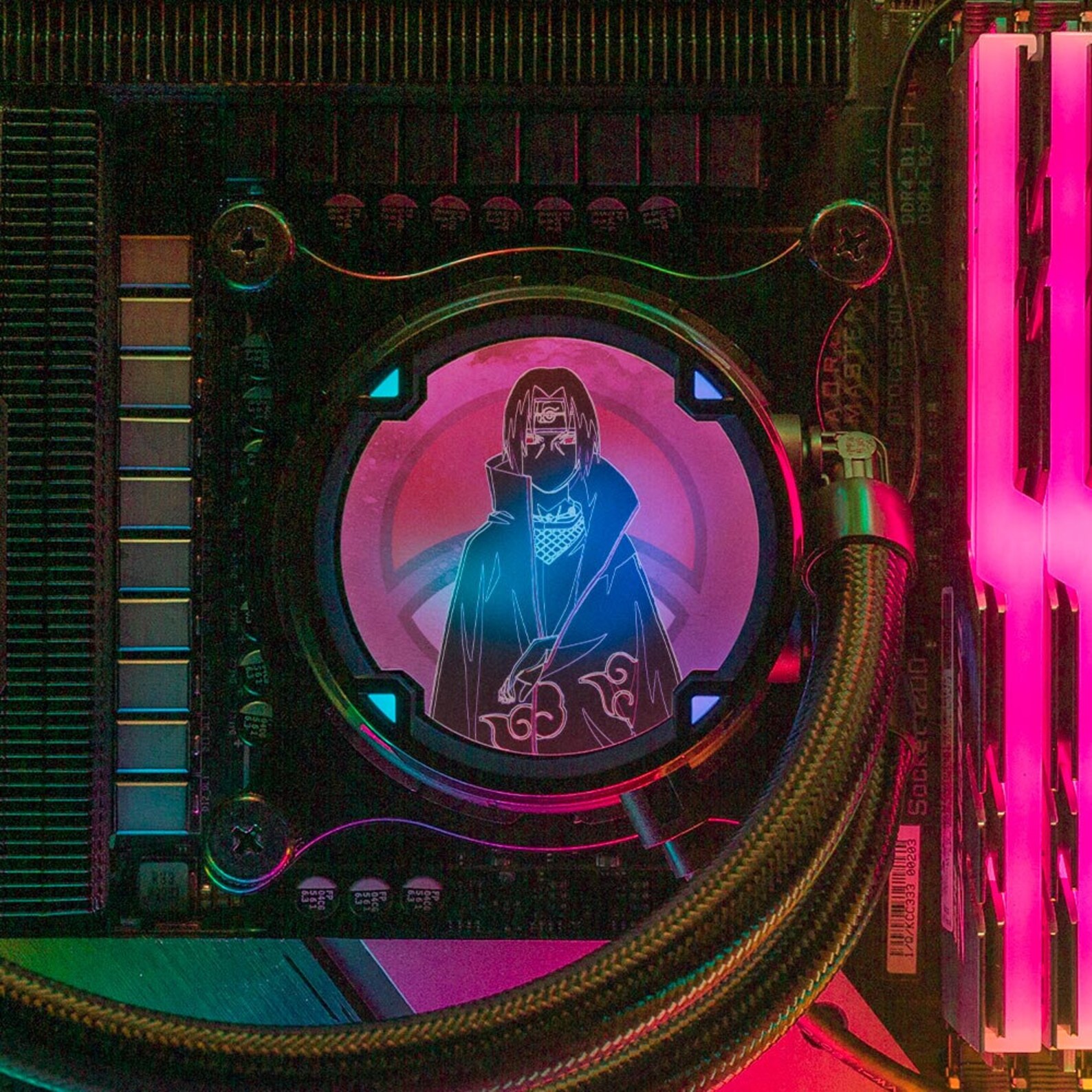 Custom AIO Cover for ASUS Rog Strix LC 120 240 360 Rgb Black - Etsy