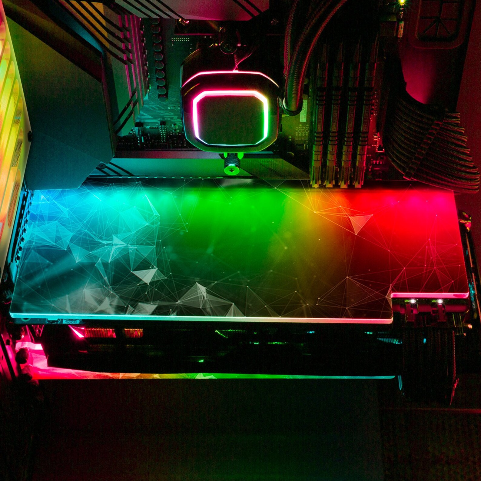 Custom RGB GPU Backplate Spectrum - Etsy UK
