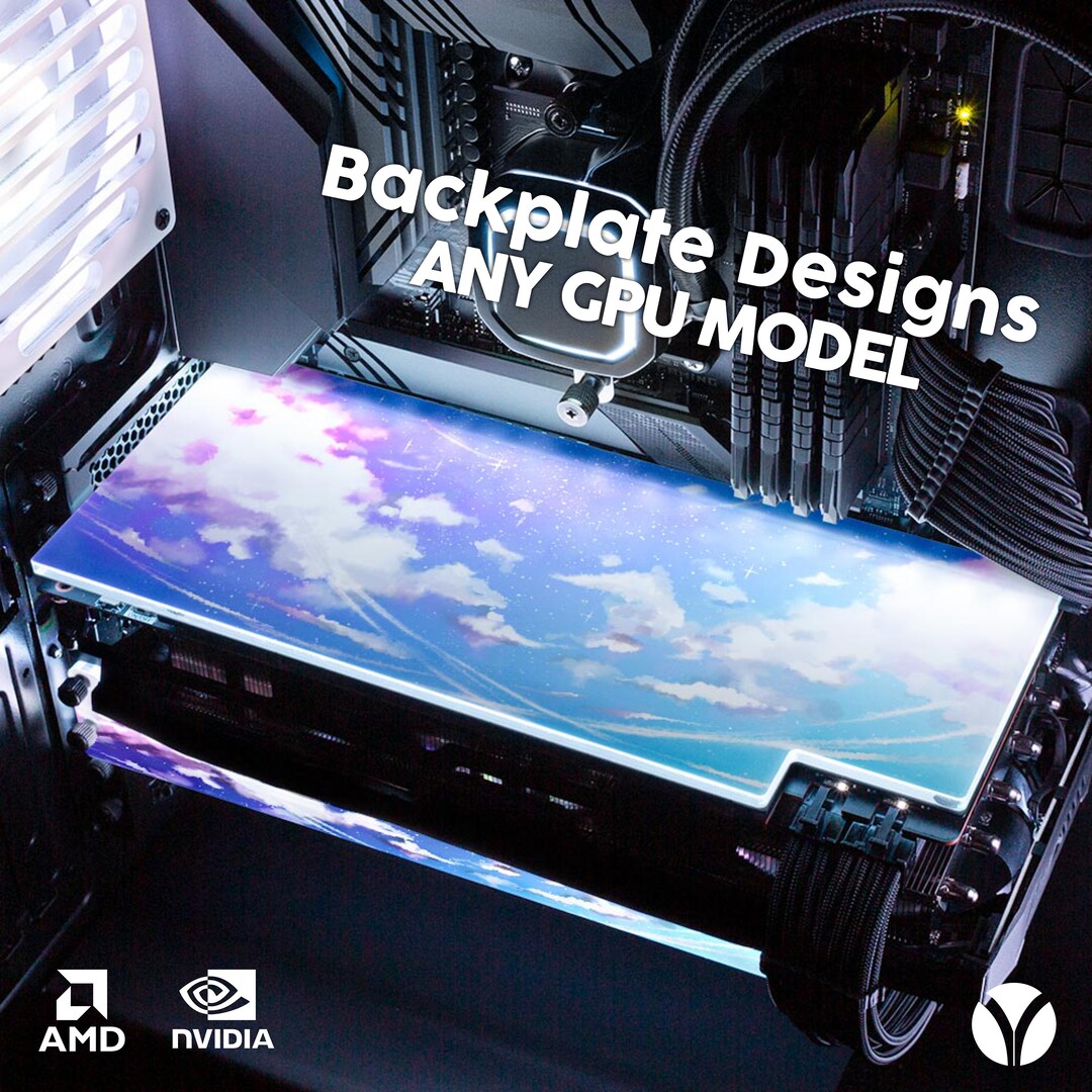 Custom RGB GPU Backplate Anime Sky artist Syertse - Etsy UK