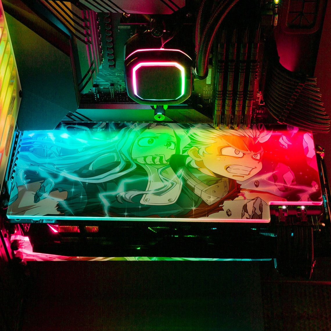 Custom RGB GPU backplate Infinite 100% Artist UwU Market | Etsy