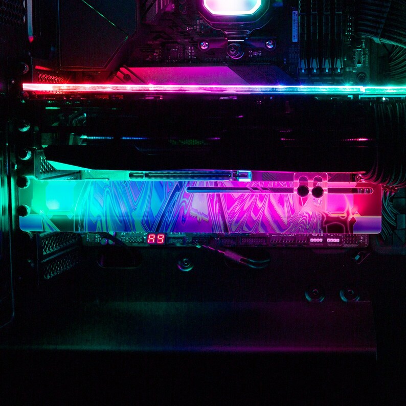 RGB GPU Support Bracket by V1tech Dark Impact artist - Etsy