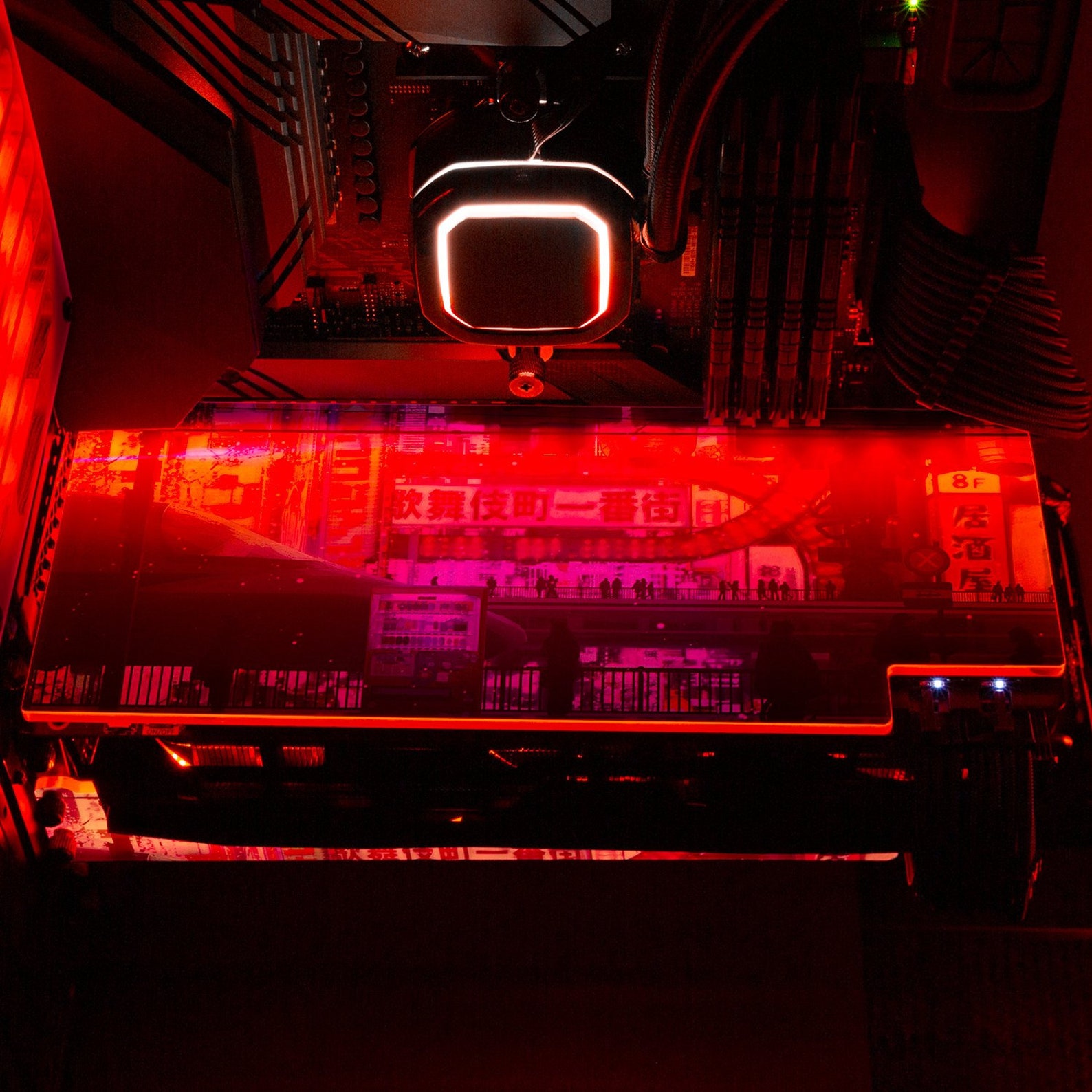 Custom RGB GPU Backplate Cyberpunk Streets artist Seerlight - Etsy