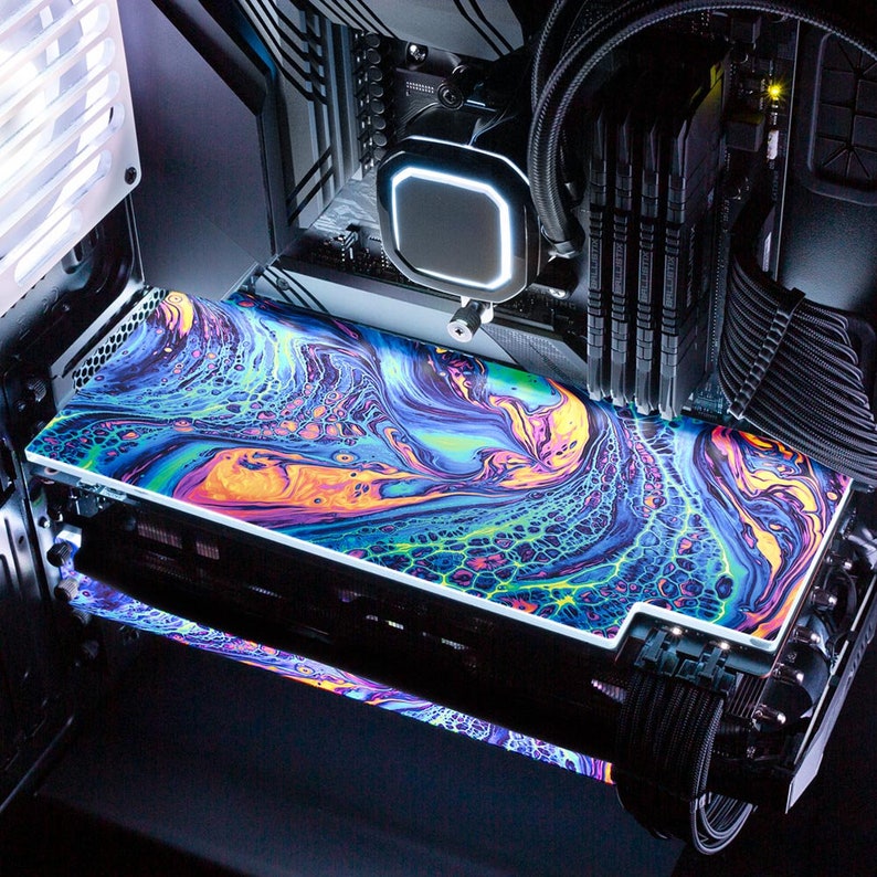 Custom RGB GPU Backplate Sweetest Devotion artist Geoglyser - Etsy