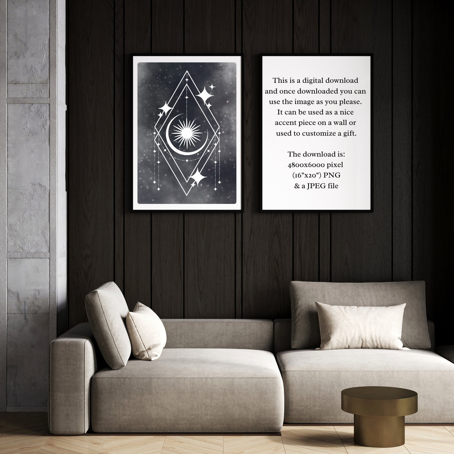 Celestial Sun & Moon | Astrology Poster | Digital Download - Etsy