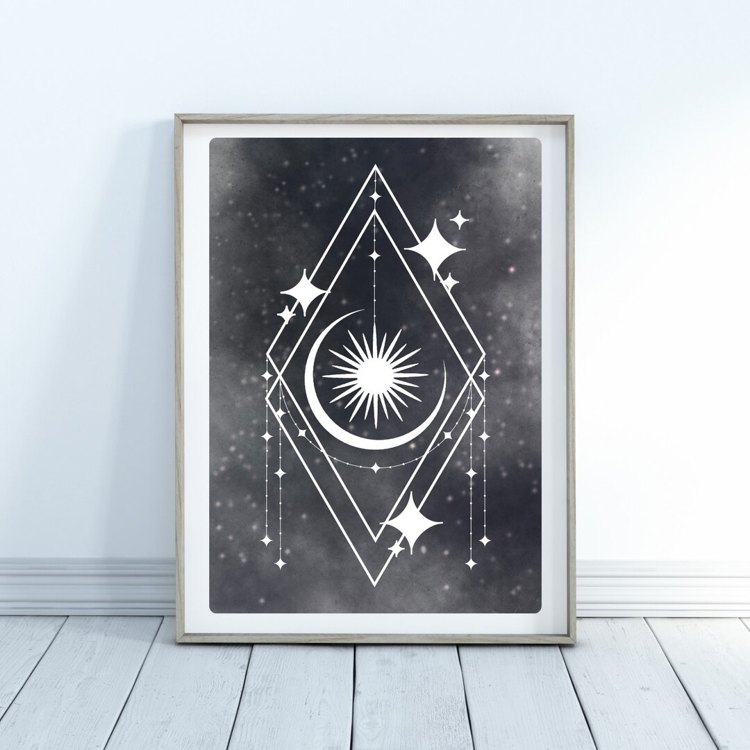 Celestial Sun & Moon | Astrology Poster | Digital Download - Etsy