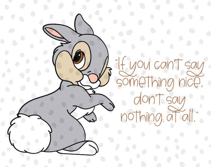 Bambi Thumper SVG File - Etsy