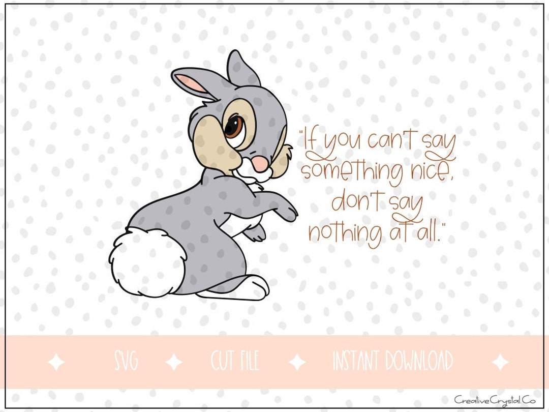 Bambi | Thumper | SVG File - Etsy Canada