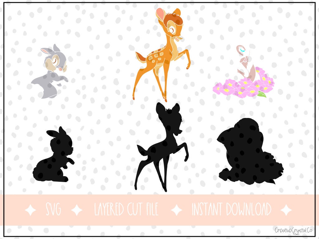 Bambi & Friends | SVG | Layered Cut Files - Etsy