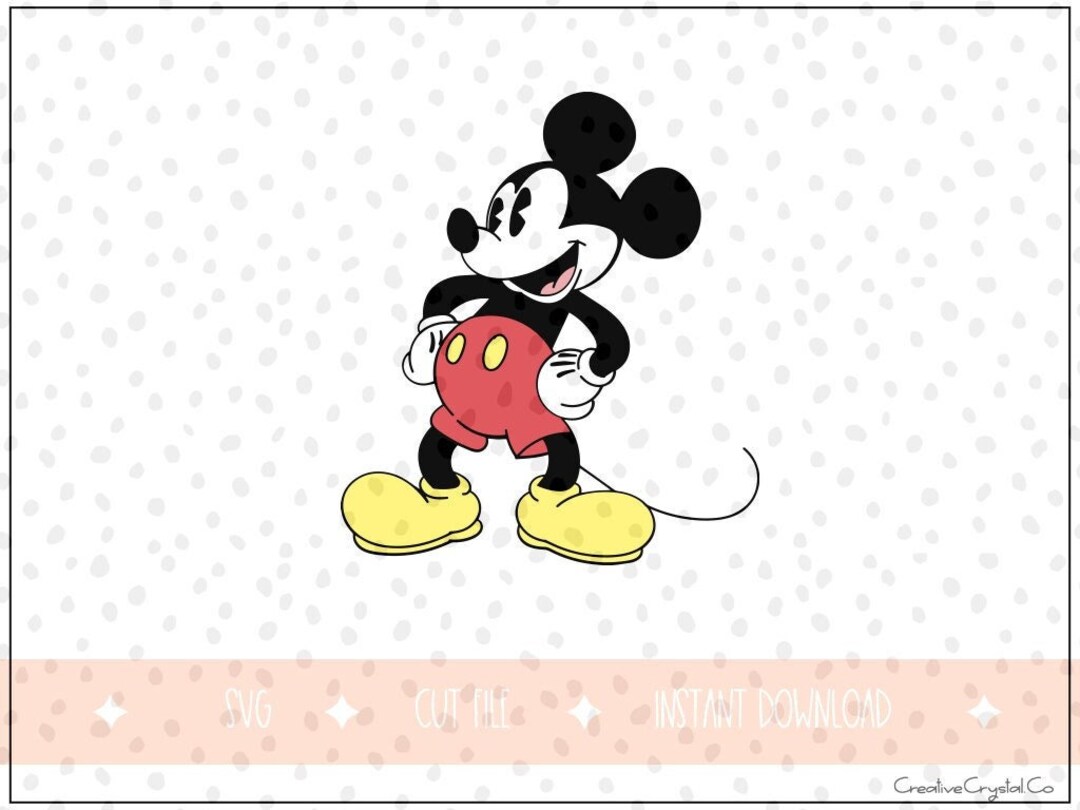 Vintage Mickey | SVG File | Cut File - Etsy